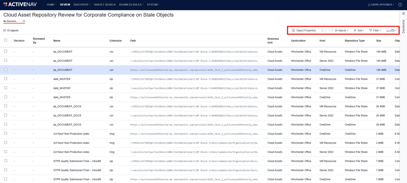 Exploring the Review Interface