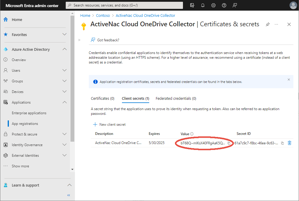 Configuring Azure AD for OneDrive
