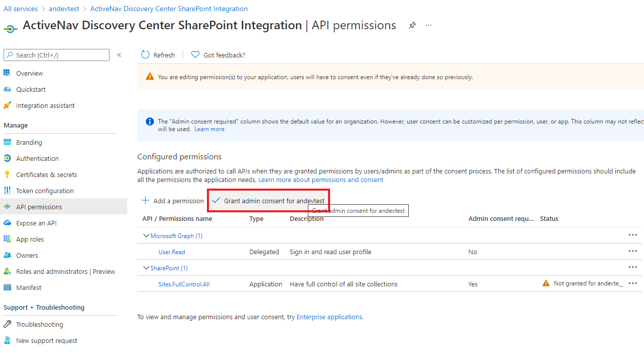 Configuring Azure AD for SharePoint Online