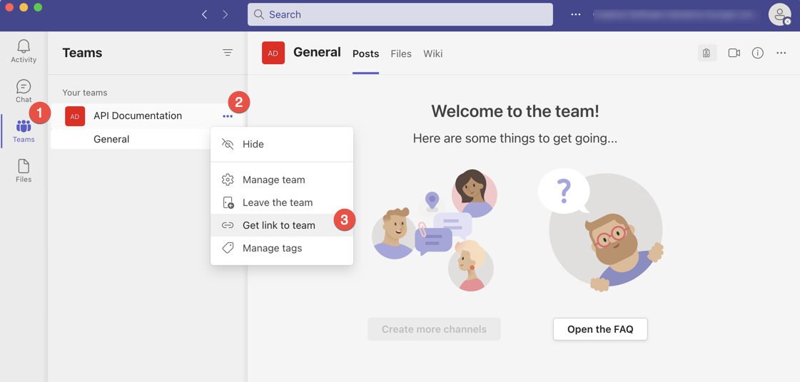 Retrieving a Teams Team or Channel URL(s) for a Data Source