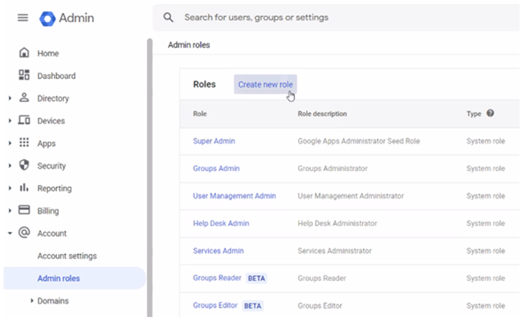 Creating a Google Workspace Service Account & User Account