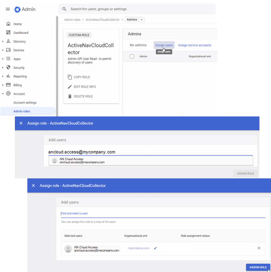 Creating a Google Workspace Service Account & User Account