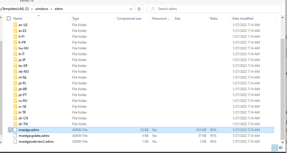 Allow intranet zone file URL links from Edge