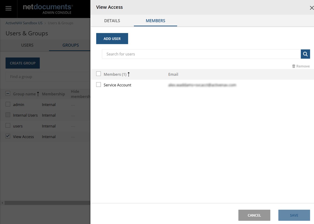 Adding NetDocuments Credentials