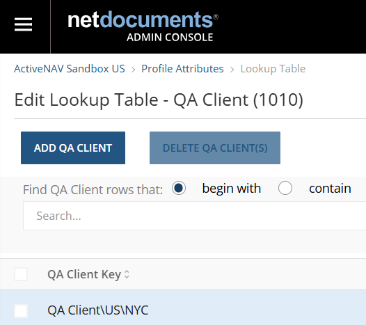 Configuring Data Sources for NetDocuments