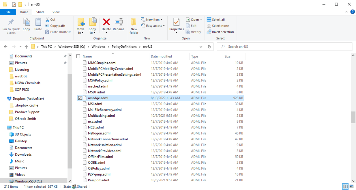 Allow intranet zone file URL links from Edge